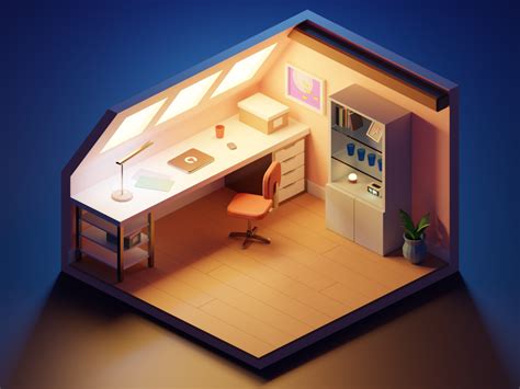Isometric Art Isometric Design Blender 3d Home Room Design House Design Ux Design Interior