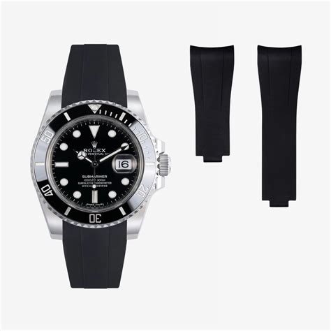Fkm Rubber Strap Integrated With Original Clasp Submariner Wristbuddys