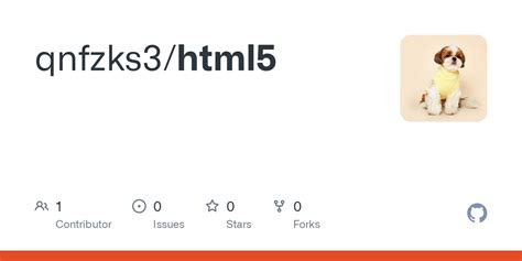GitHub Qnfzks3 Html5