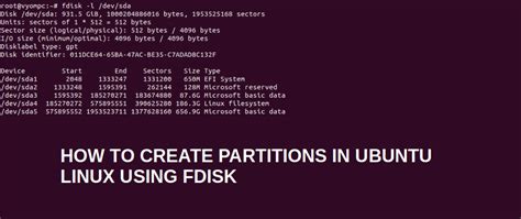 How To Create Partitions In Ubuntu Linux Using Fdisk