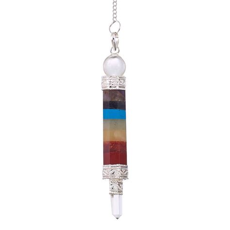Chakra Pendulum With Point Spiral Circle