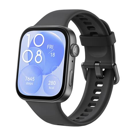 Huawei Watch Fit 3 Solo Smartwatch Fluoroelastomer Strap Midnight