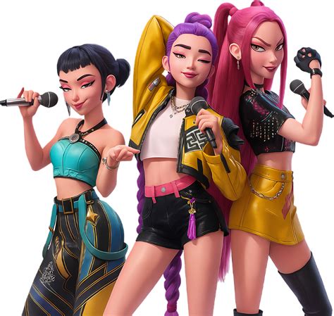 Huntrix Guerreras K Pop Demon Hunter Imagen Png Gratis