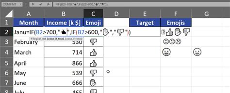 how to insert emojis excel and adam