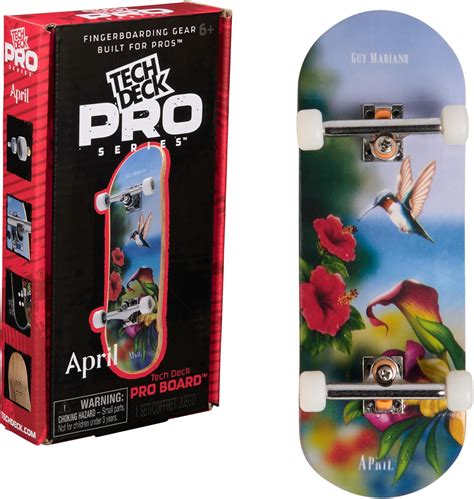 Tech Deck April Pro Series Finger Board With Storage