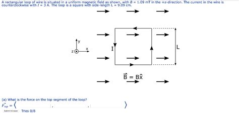 solved a rectangular loop of wire is situated in a uniform