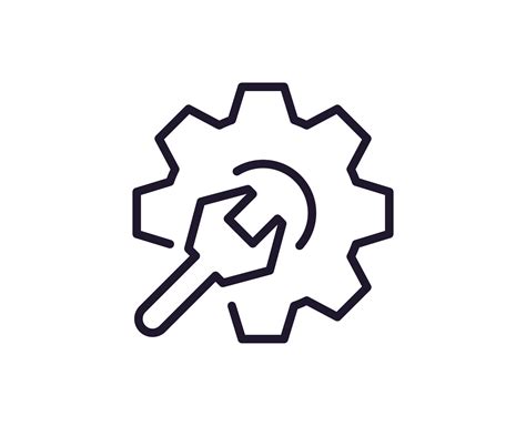 Setting Line Icon On White Background 29573004 Vector Art At Vecteezy