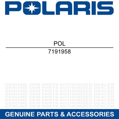 Polaris 7191958 Right Hand Mid Cab Decal Rzr Eps Rs1