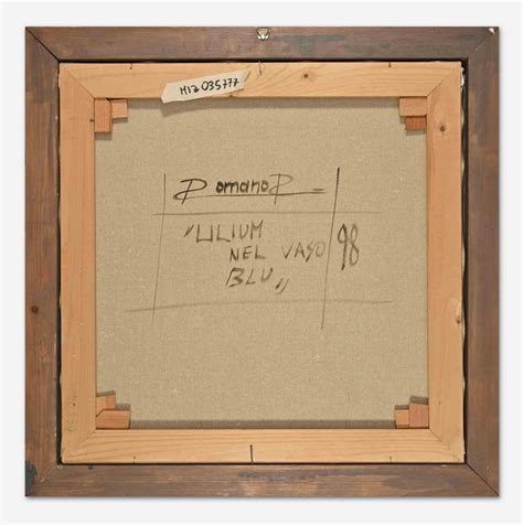 Raffaele Romano Lilium In Blue Vase Oil Painting By Raffaele Romano