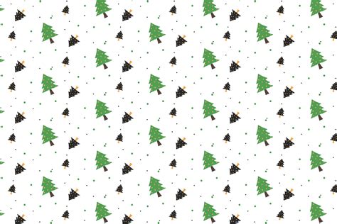 Christmas Cute Tree Background Pattern Graphic By Silabustudio