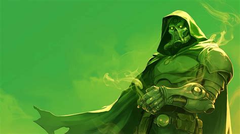 Doctor Doom Master Of Magic Green Desktop Wallpaper In 4k