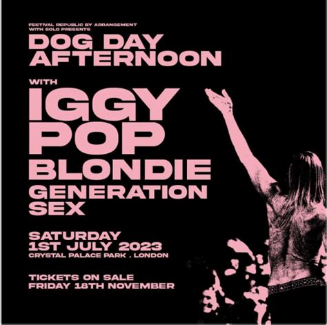 Iggy Pop Blondie Generation Sex Bring The Noise To July London Festival