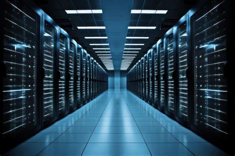 Big Data Computer Server Architecture Premium Ai Generated Image