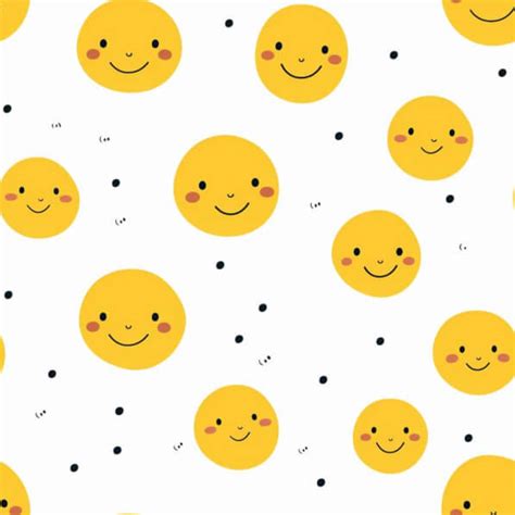 Descarga Patrón Continuo De Caritas Sonrientes Amarillas Con Puntos
