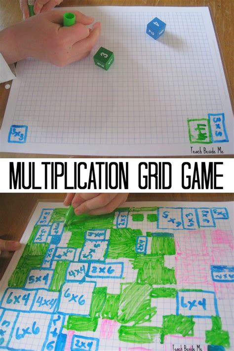Array Multiplication Grid Game With Graph Paper Teach Beside Me