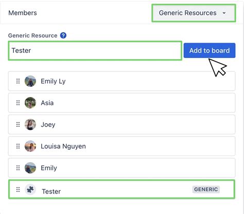 Managing Generic Resources
