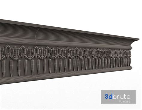 Classic Door Cornice 3d Model Buy Download 3dbrute