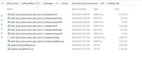 AM6548 Ex01 Bios 2core Echo Test Problem Questions Processors Forum Processors TI E2E