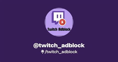 Twitch Adblock Linktree