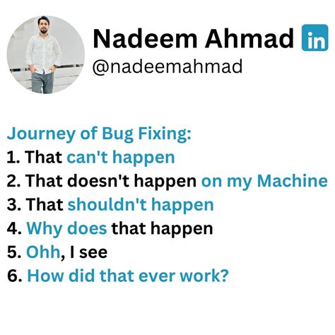 Nadeem Ahmad On Linkedin Debuggingjourney Bugfixing