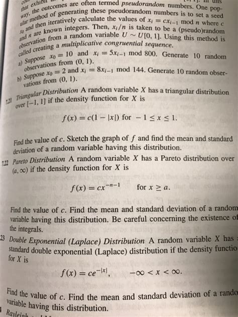 Solved Triangular Distribution A Random Variable X Has A Chegg