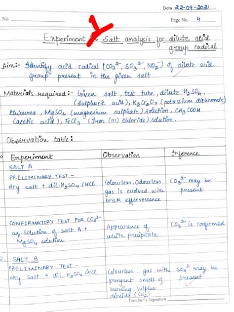 Salt Analysis Anion Testing Pdf