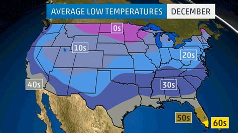 Average Winter Temperature Us Map Map Of Rose Bowl