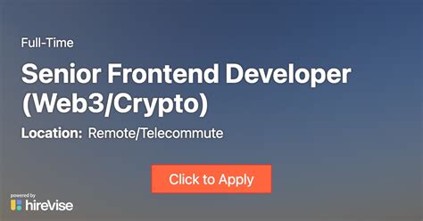 senior frontend developer web3 crypto itering