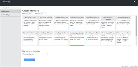 Creating Your First Precompiled Azure Function Microsoft Playground