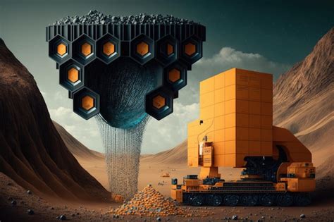 Premium Ai Image Data Mining System With Visual Representation Of Data Being Mined Created