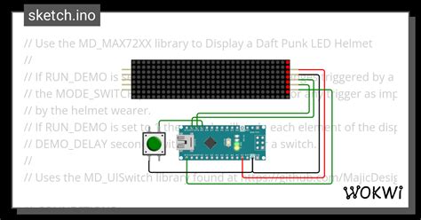 Dot Matrix Wokwi Esp32 Stm32 Arduino Simulator