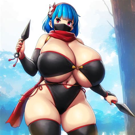 Rule 34 Ai Generated Ameanon Big Breasts Blue Hair Breasts Breasts