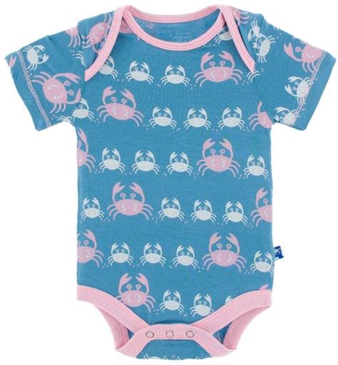 Printed One Piece Blue Size 18 24m Shortsleevelap Kickee Pants