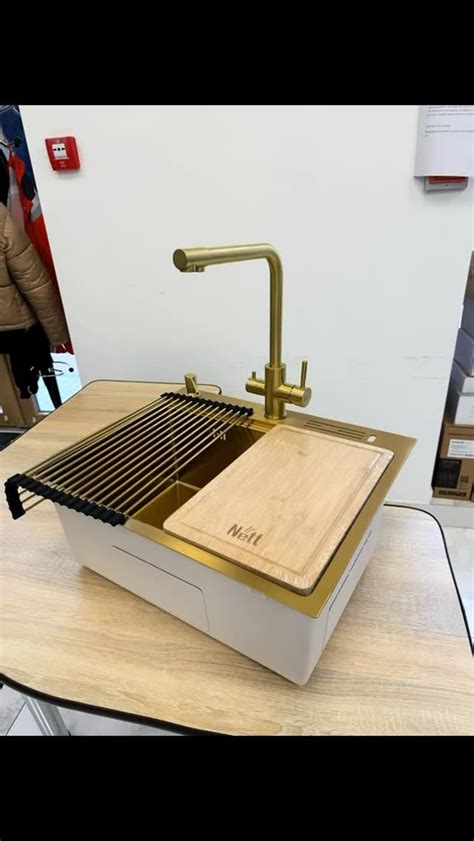 Кухонні мийки ️змішувачі ️сантехніка 💦Стильна кухонна мийка зі змішувачем для фільтрованої