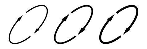 Spin Arrow Outline Icon Editable Stroke 49849737 Vector Art At Vecteezy