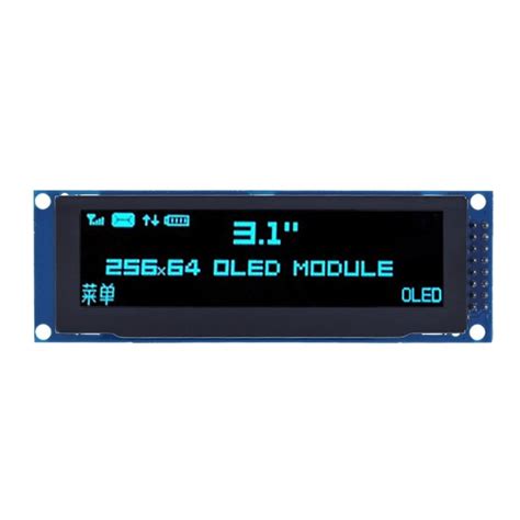 3 1 inch 256x64 spi oled display ssd1322 for arduino raspberry pi es