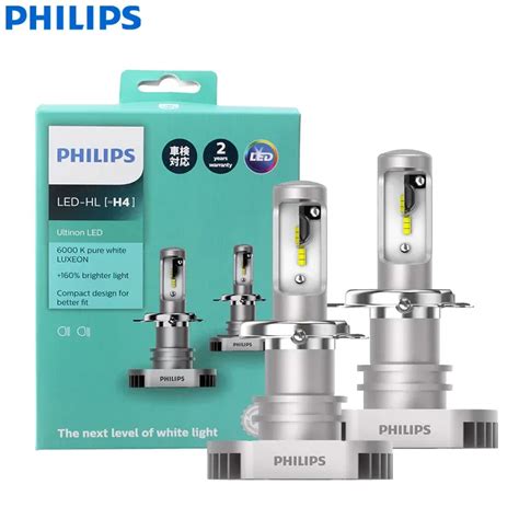 Светодиодная лампа Philips H4 9003 Ultinon, автомобильная лампа ...