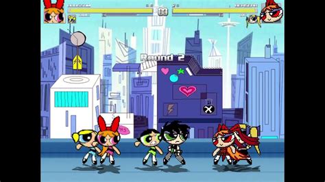 Mugen Team Powerpuff Girls Vs The Powerpunk Girls Youtube