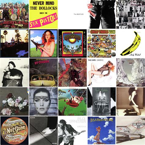Rolling Stones 100 Greatest Album Covers 1 To 25 Mixed Media By Stephen