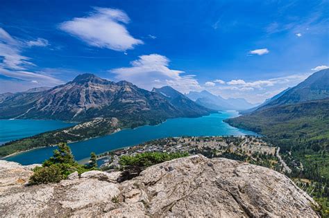 Above Waterton Canada A View From Bears Hump Overlook Neal Hatch