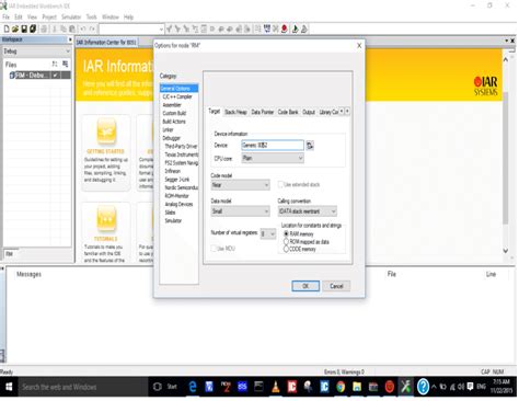 Programming Window Of Iar Workbench 8051 Download Scientific Diagram