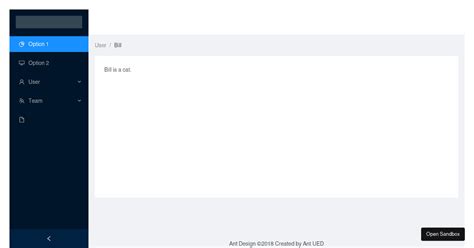 sider ant design demo codesandbox
