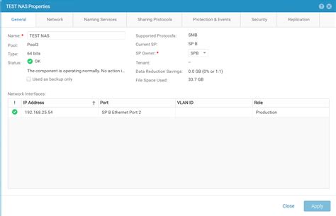 Dell Unity Creating A Proxy Nas Server Name That Contains Spaces Fails