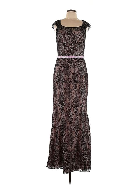 Assorted Brands Jacquard Snake Print Damask Brocade Brown Cocktail