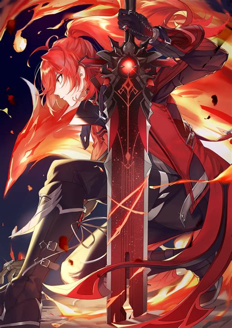 Diluc And Diluc Genshin Impact Drawn By Umvs Danbooru