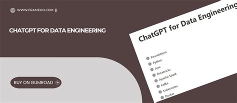 Chatgpt For Data Engineering Frameuo