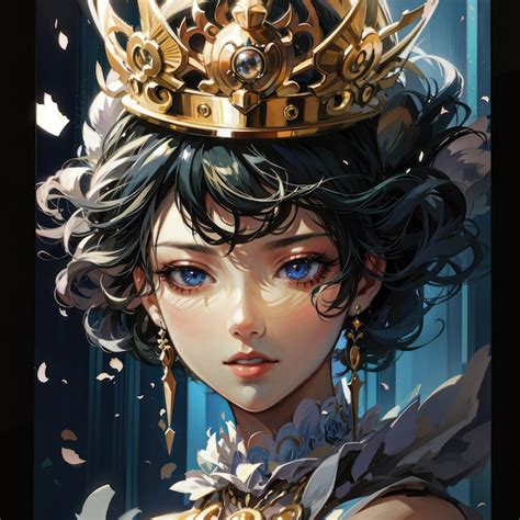 Premium Ai Image Anime Queen With A Crown