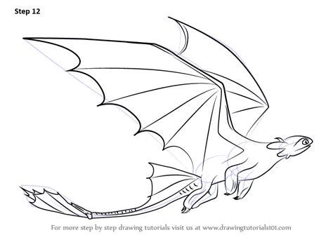 How To Draw Toothless Flying From How To Train Your Dragon How To