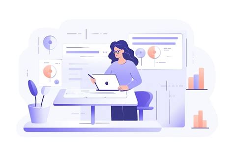 Premium Photo Flat Illustration Of A User Testing Session With A UX Researcher Observing