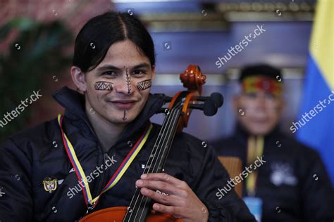 Musicians Embera Chami Philharmonic Orchestra Present Editorial Stock